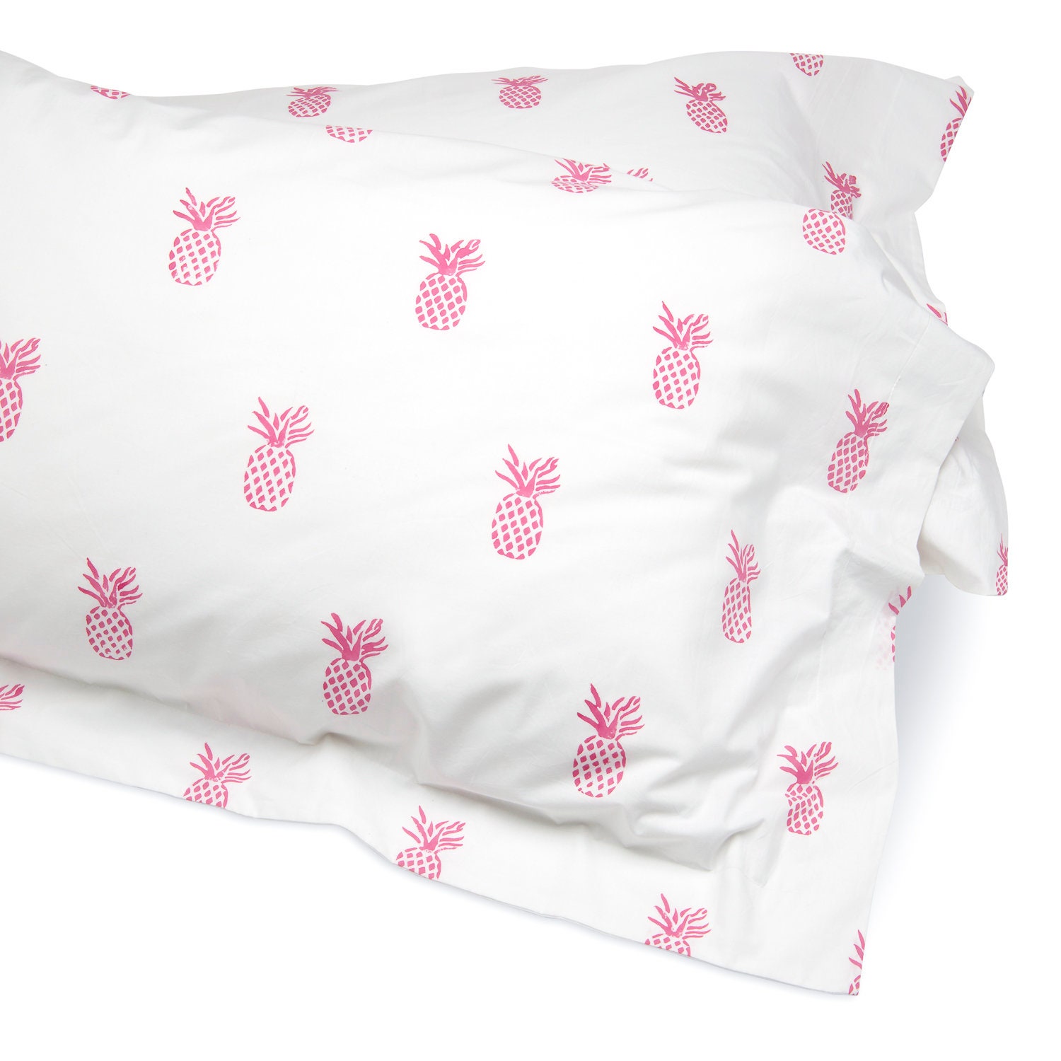 Hot Pink Pineapple Bedding Sets - Etsy