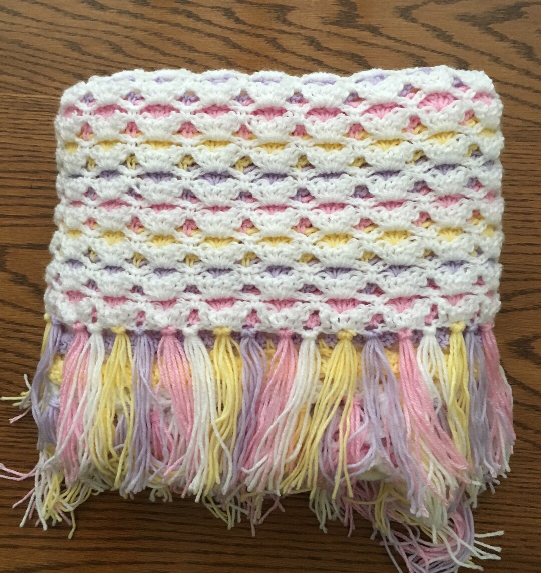 Reversible Crocheted Baby Blanket - Etsy