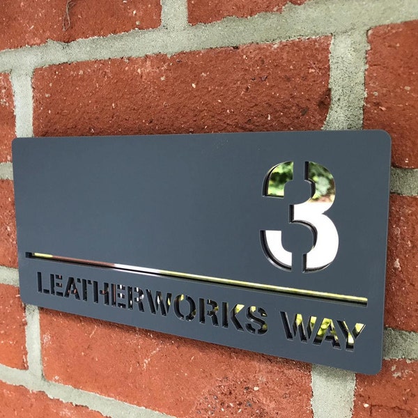 Modern House Signs - Etsy UK