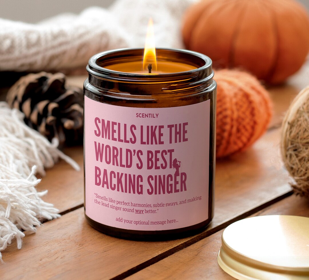 Best Singer Candle Hand-poured Soy Candle Personalized Gift for Singers ...