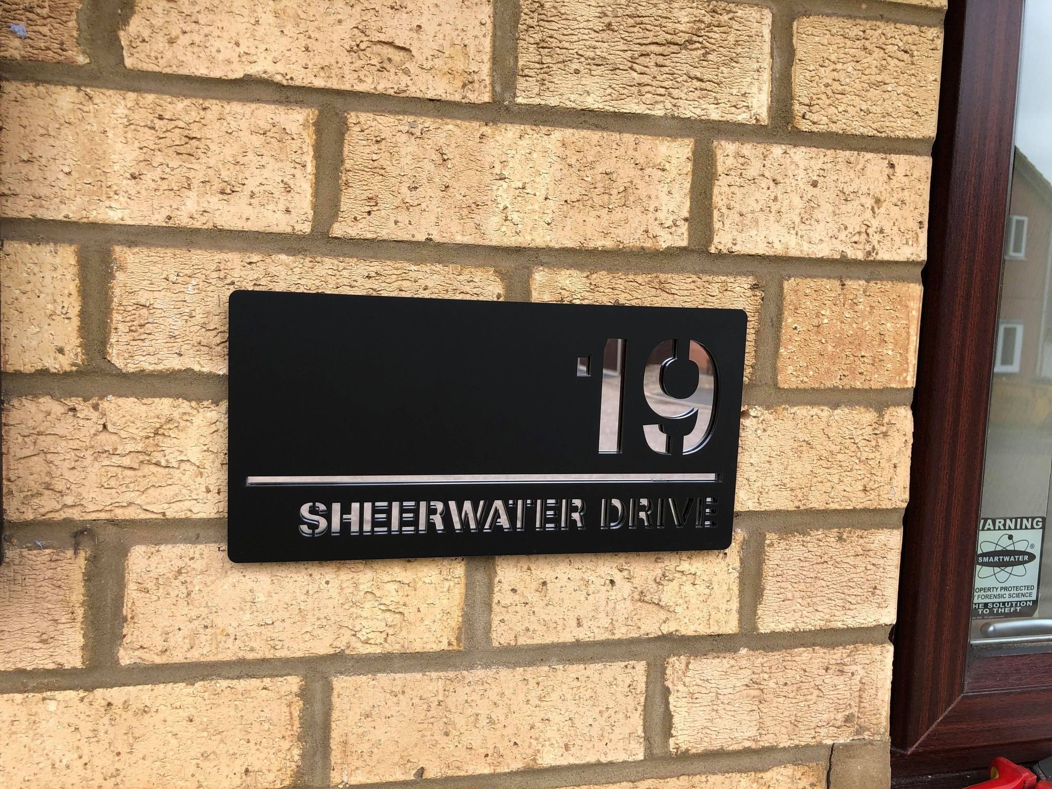 Modern House Sign Address Plaque Modern Front Door Sign - Etsy UK