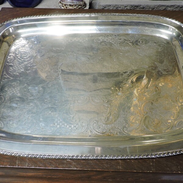 Heavy Silver Tray - Etsy