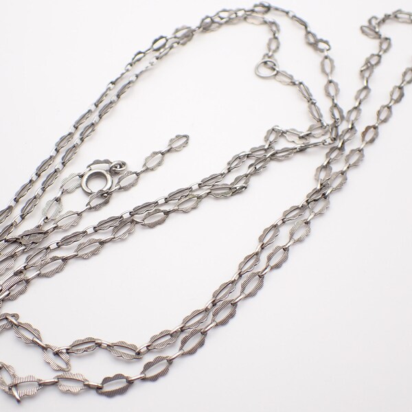 Antique Silver Chatelaine Chain - Etsy