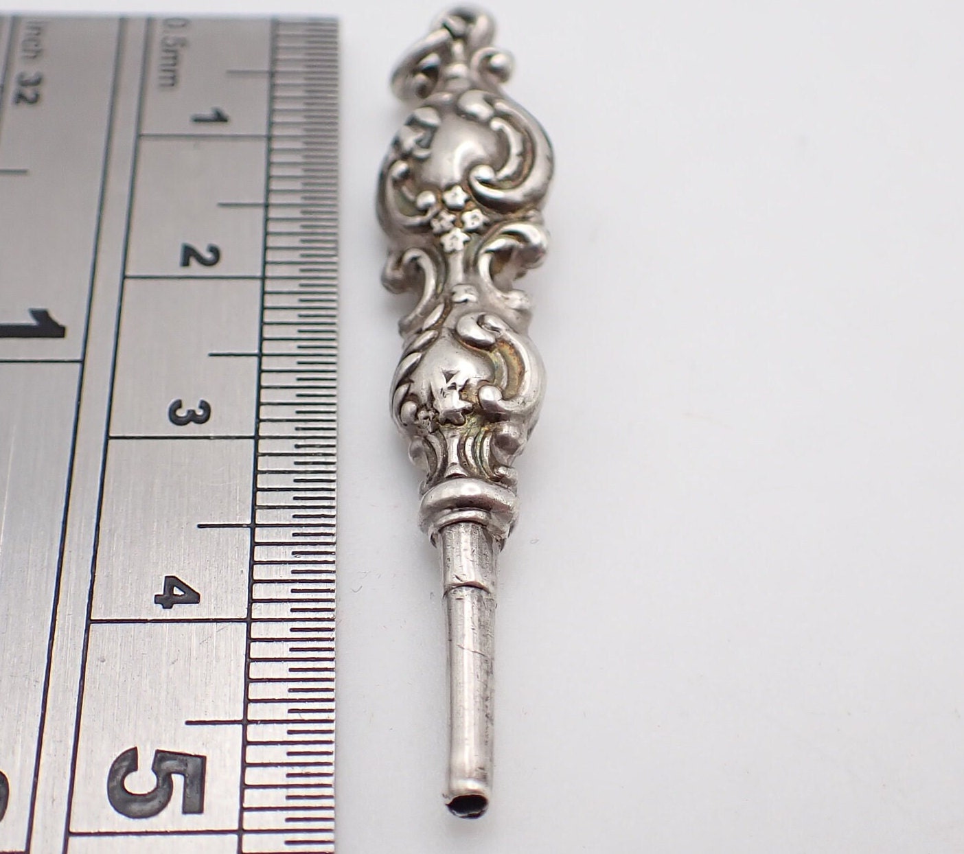 Antique Sterling Silver Ornate Pocket Watch Key Winder Pendant - Etsy