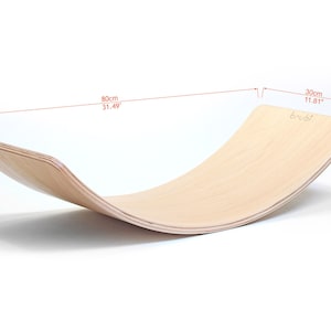 Rocking Board Oiled/ Balance Board / Curvy Board / Rocker/ - Etsy