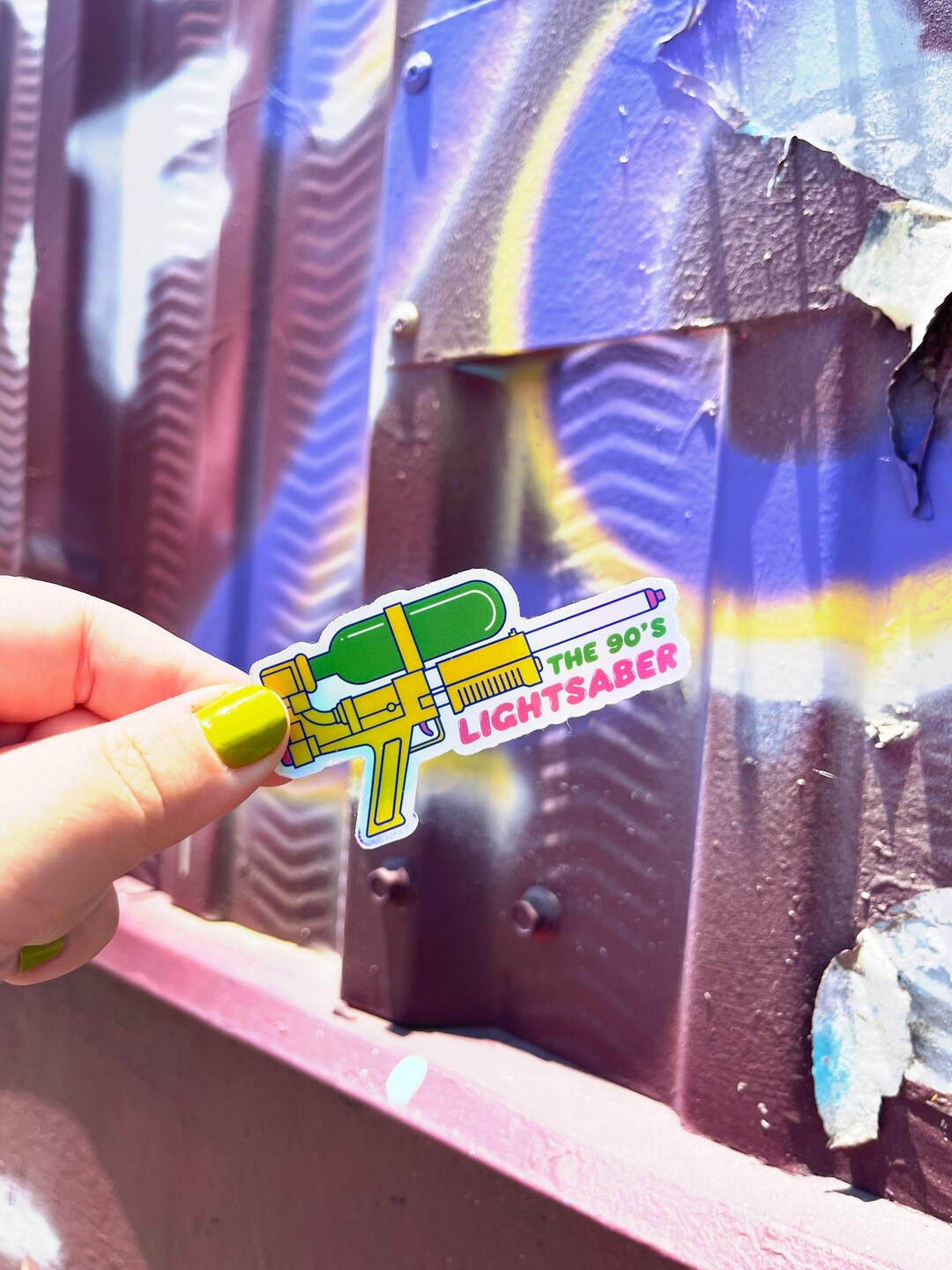 Squirt Water Gun Sticker // Vinyl Die-cut Sticker // Notebook Sticker ...