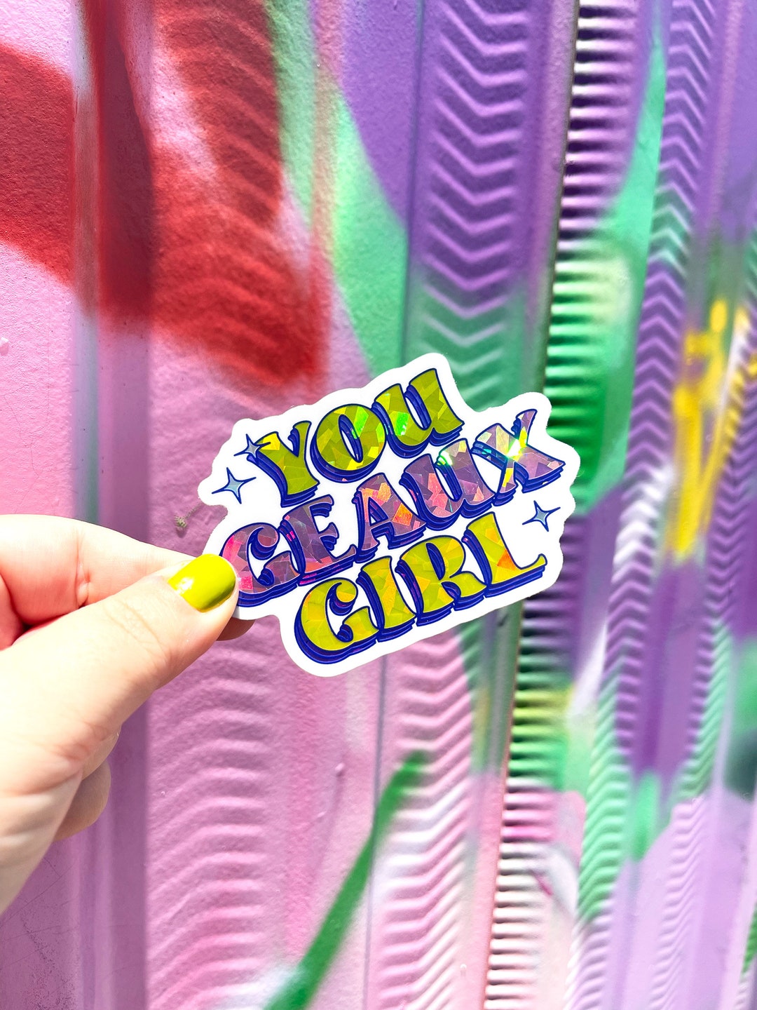 You Geaux Girl Vinyl Sticker | Louisiana Pride, Empowering Sparkle - Etsy