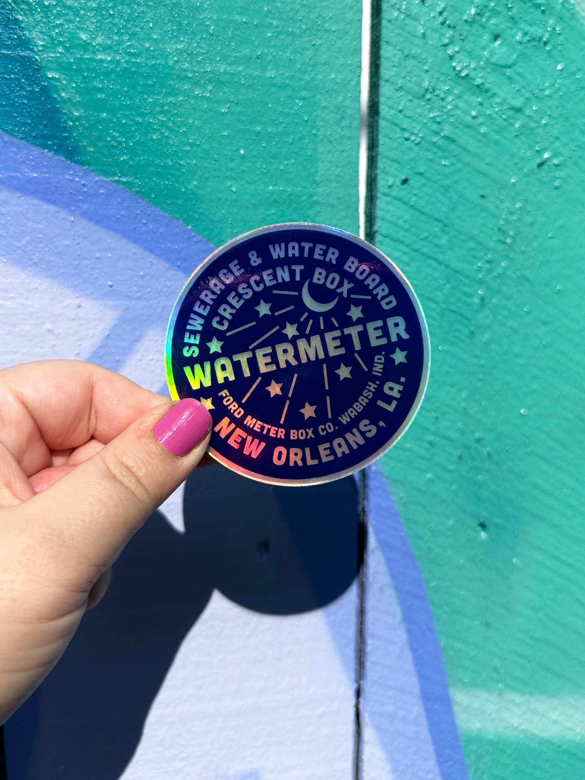 Watermeter Sticker // Vinyl Die-cut Sticker // New Orleans - Etsy