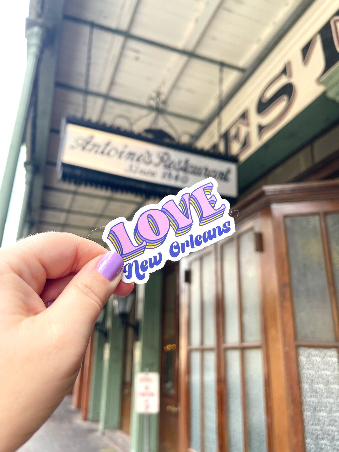 Love New Orleans Sticker // Vinyl Die-cut Sticker // Waterproof Sticker ...