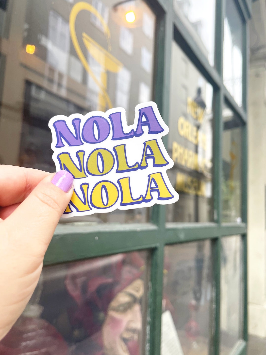 NOLA Sticker // Vinyl Die-cut Sticker // Waterproof Sticker // Notebook ...