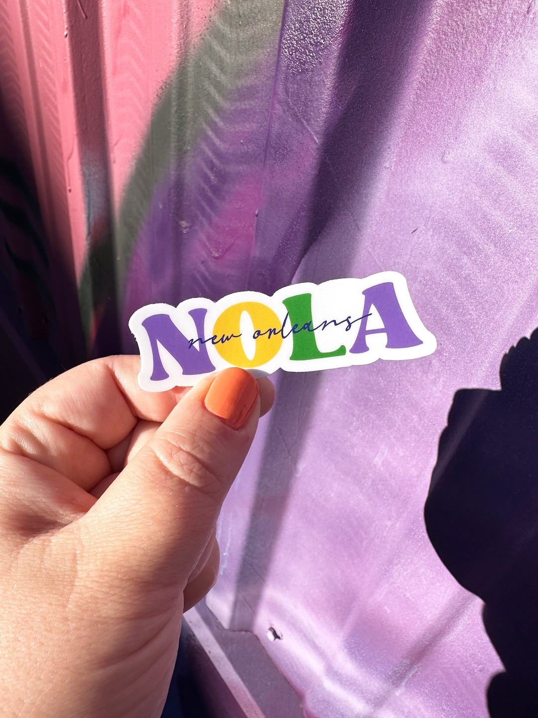 NOLA New Orleans Sticker // Vinyl Die-cut Sticker // Waterproof Sticker ...