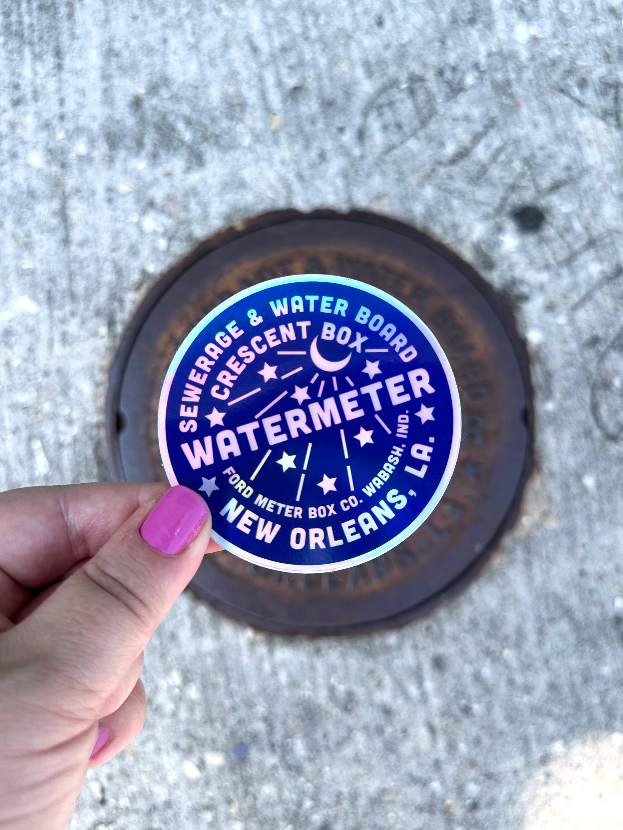 Watermeter Sticker // Vinyl Die-cut Sticker // New Orleans Charm ...