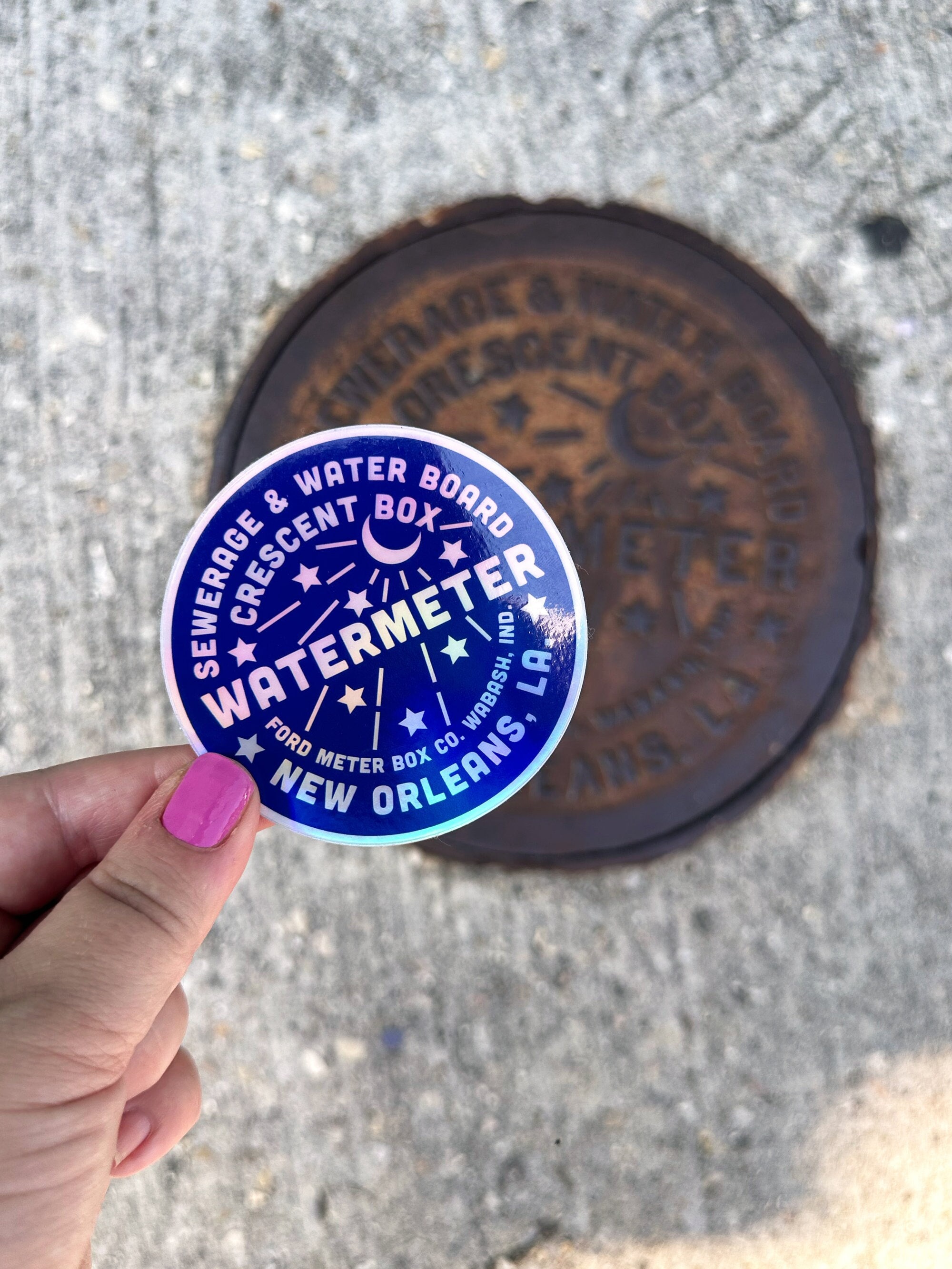 Watermeter Sticker // Vinyl Die-cut Sticker // New Orleans - Etsy