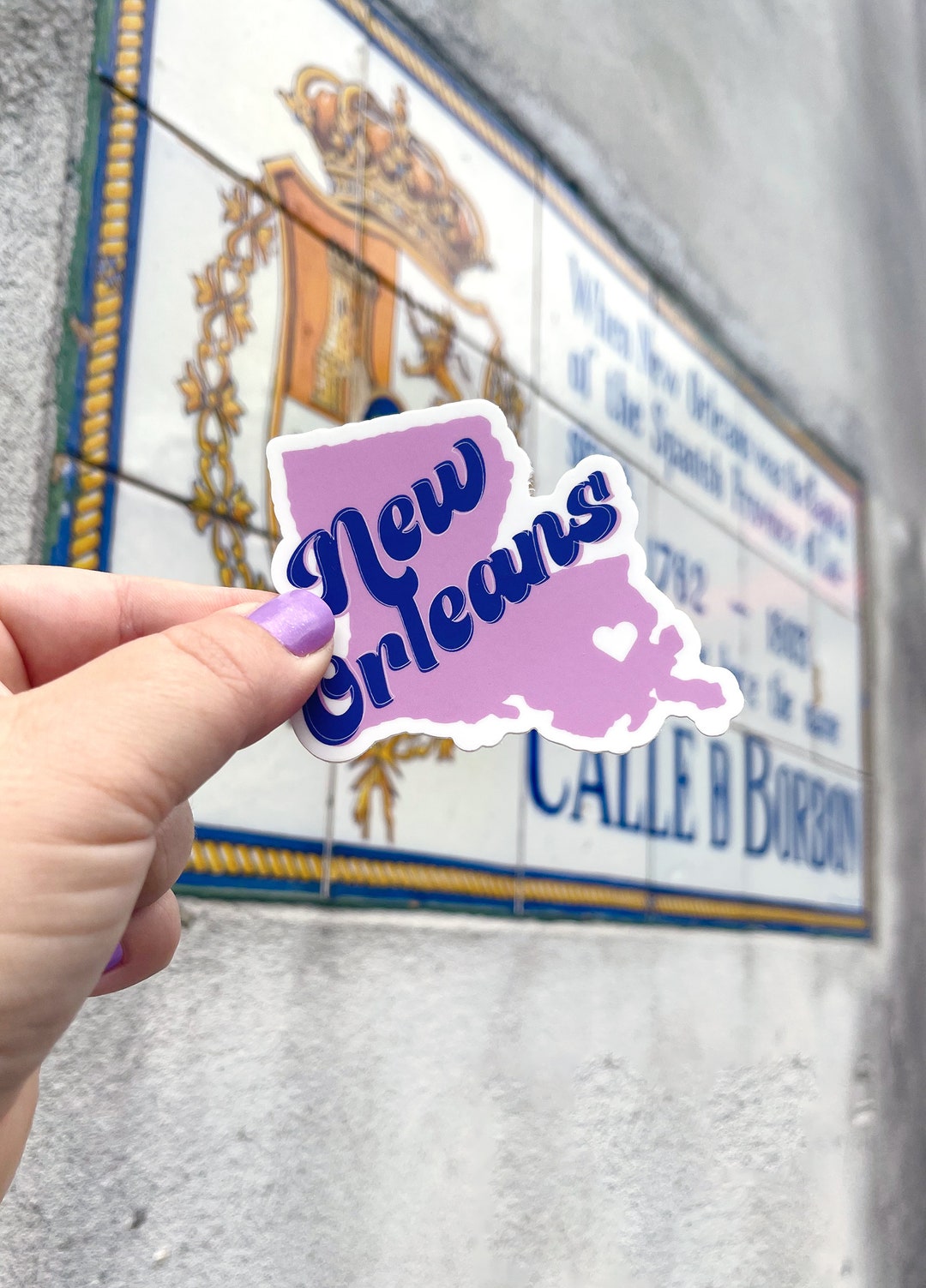 New Orleans Louisiana Sticker // Vinyl Die-cut Sticker // Waterproof ...