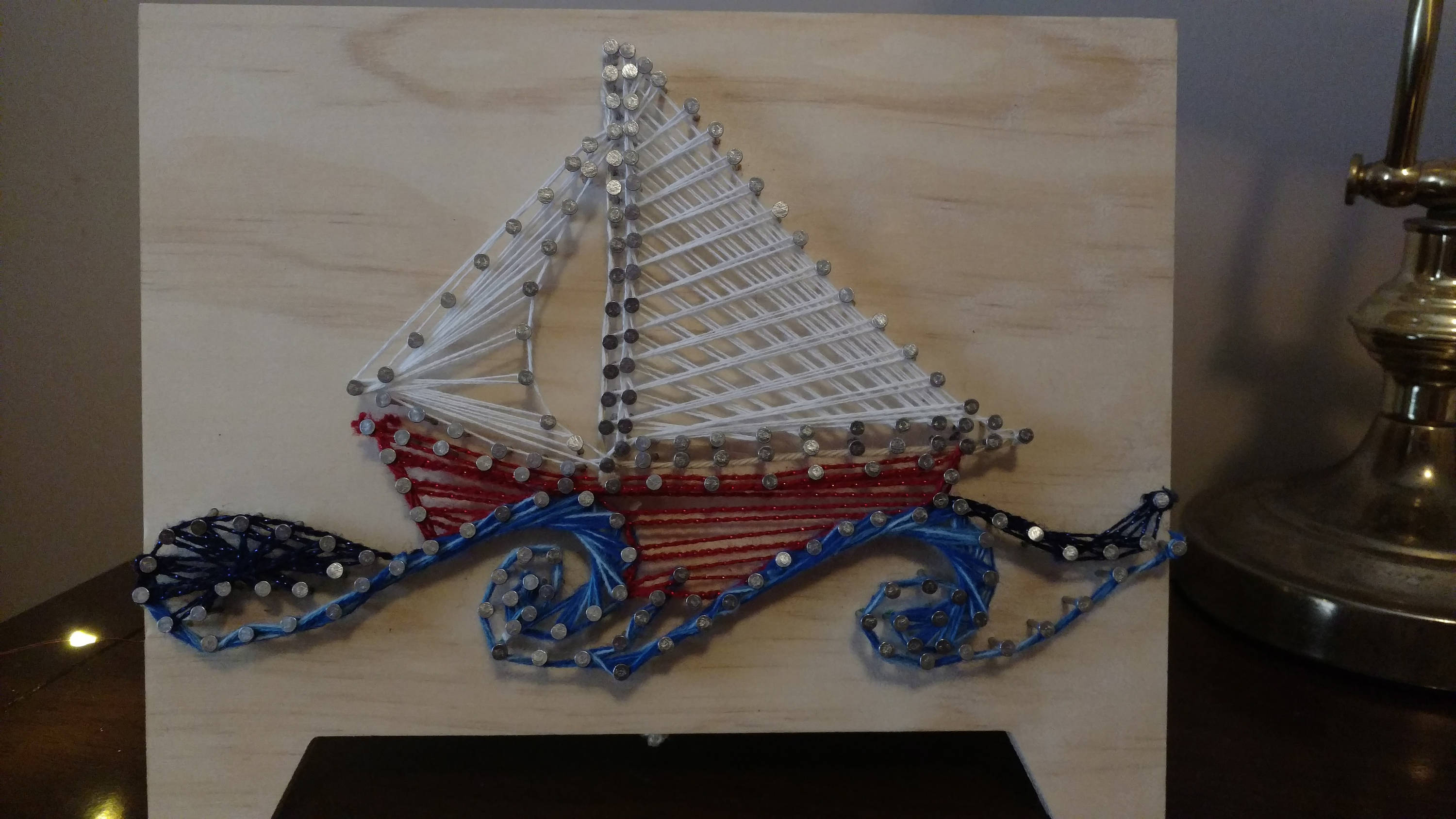 Sailboat String Art - Etsy