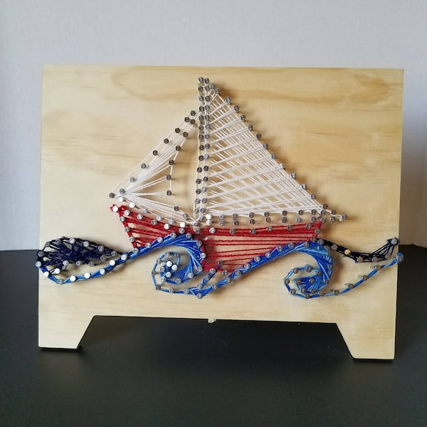 Sailboat String Art - Etsy