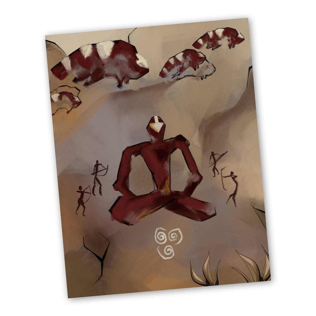 Avatar Cave Art | Avatar the Last Airbender - Etsy