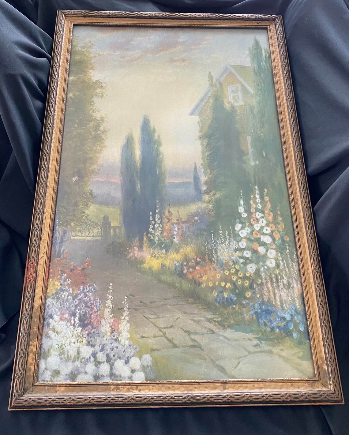 Vintage R.atkinson Fox "wayside House" Large, Old Frame Very Nice - Etsy