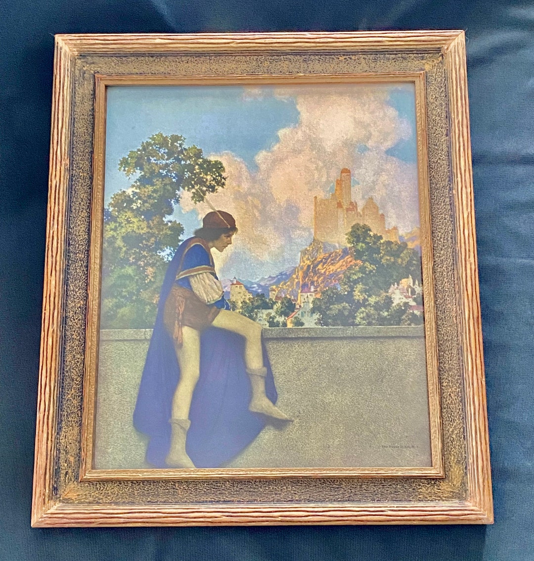 The Page by Maxfield Parrish - Etsy