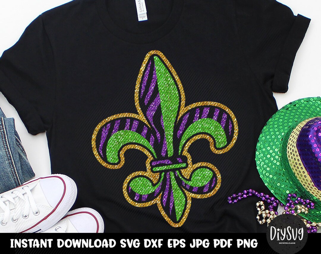 Mardi Gras Svg, Fleur De Lis Svg, Mardi Gras Cut File, Louisiana Svg ...