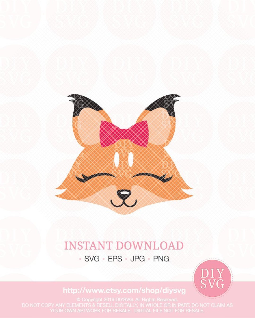 Fox Svg, Fox Face Svg, Fox Bow, Fox Clip Art, Fox Cut Files, Fox Shirt ...