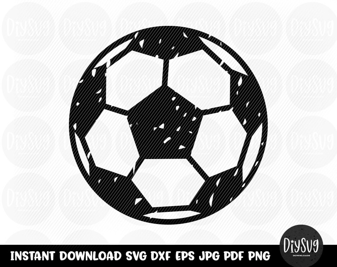 Soccer, Soccer Ball, Soccer Svg, Soccer Shirt, Distressed Soccer Ball ...
