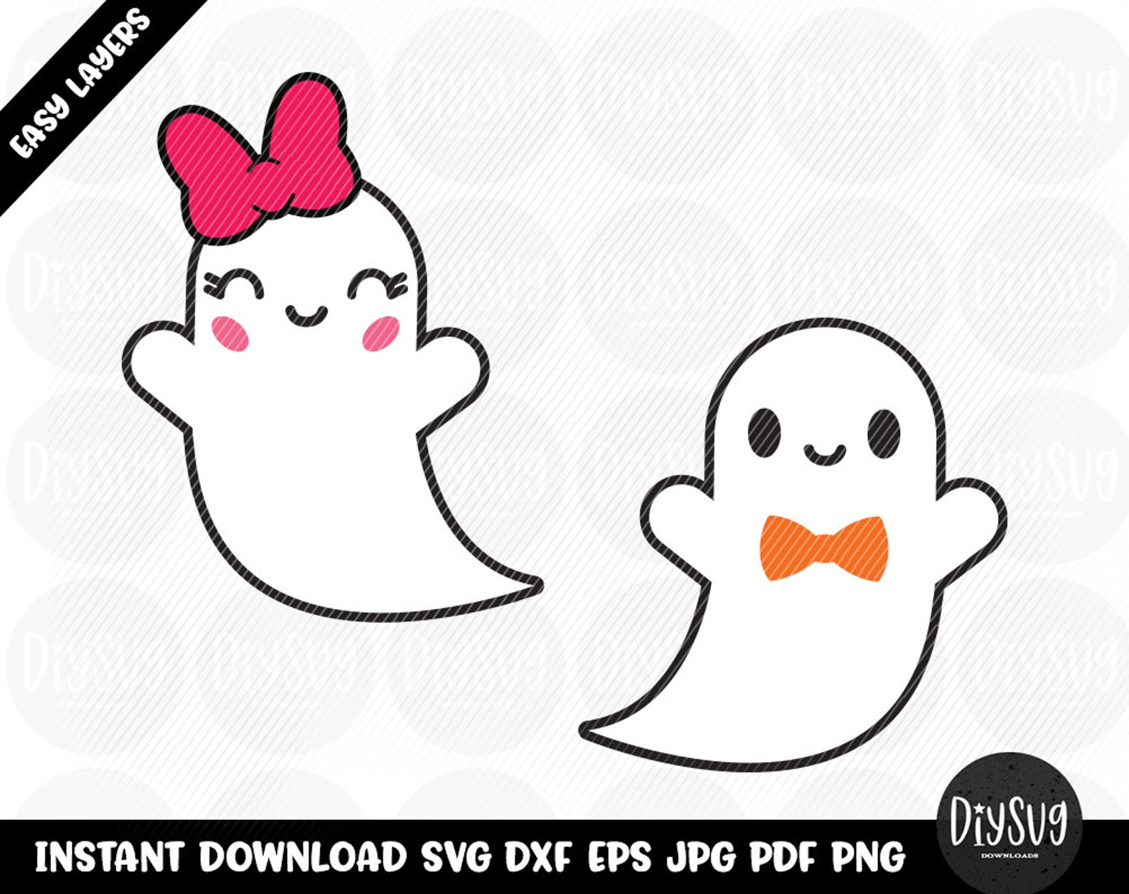 Spooky svg halloween svg ghost svg cute ghost halloween | Etsy