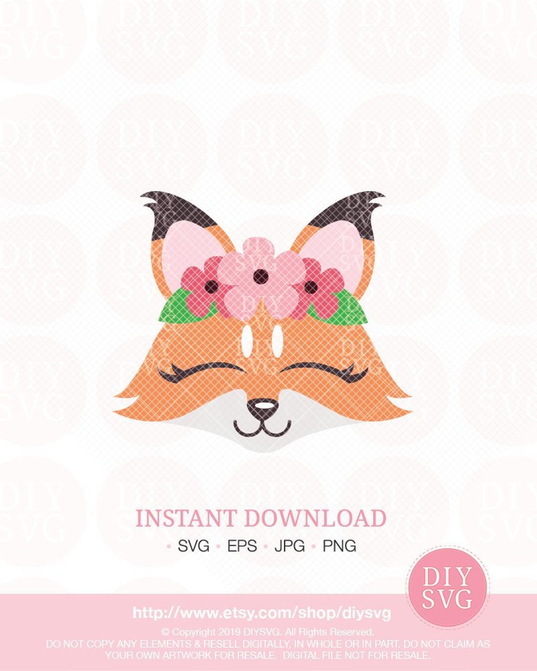 Svg de renard, renard face svg, svg tête de renard, clipart Fox ...
