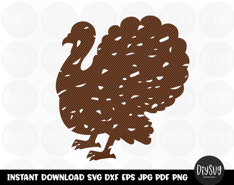 Silueta de pavo archivo de corte de pavo pavo svg pavo - Etsy España