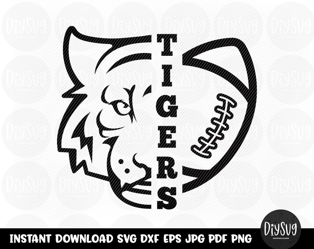 Tigers Football Svg, Tigers Svg, Tigers Team Svg, Tigers Football ...