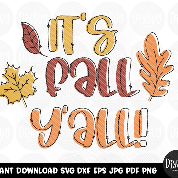 Its Fall Yall Clipart - Etsy