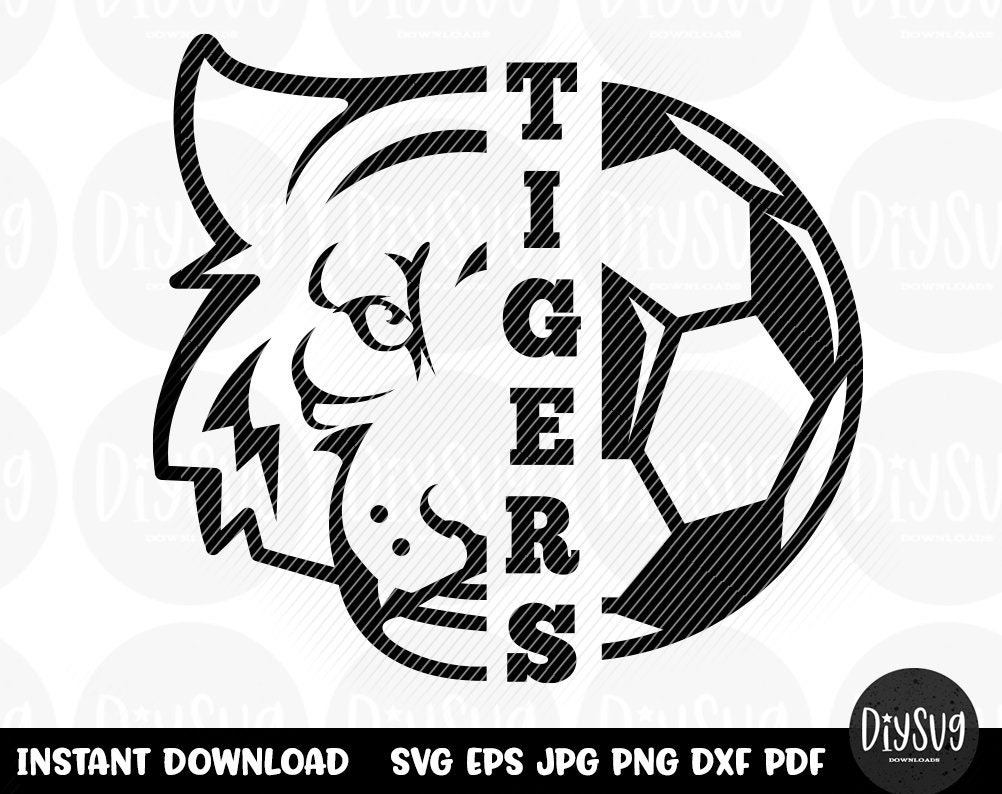 Tigres fútbol svg, tigres svg, tigres equipo svg, fútbol svg, ojo de ...