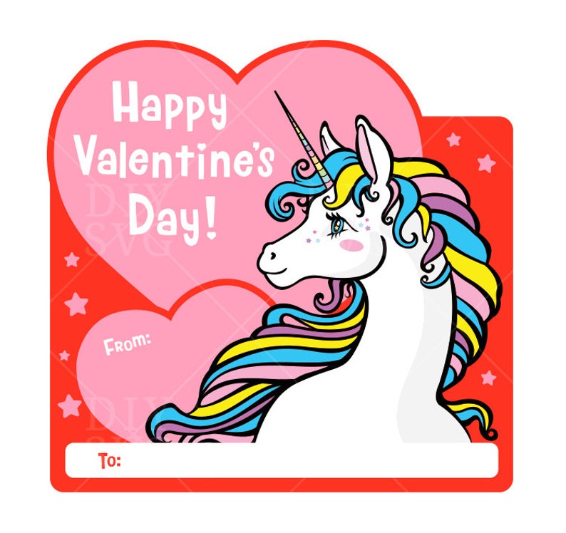 Unicorn Valentine Unicorn Valentines Unicorn Valentines Day Cards ...