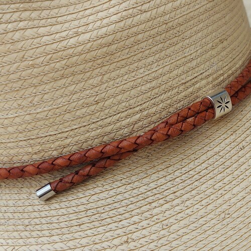 Braided Leather Hat Band - Etsy