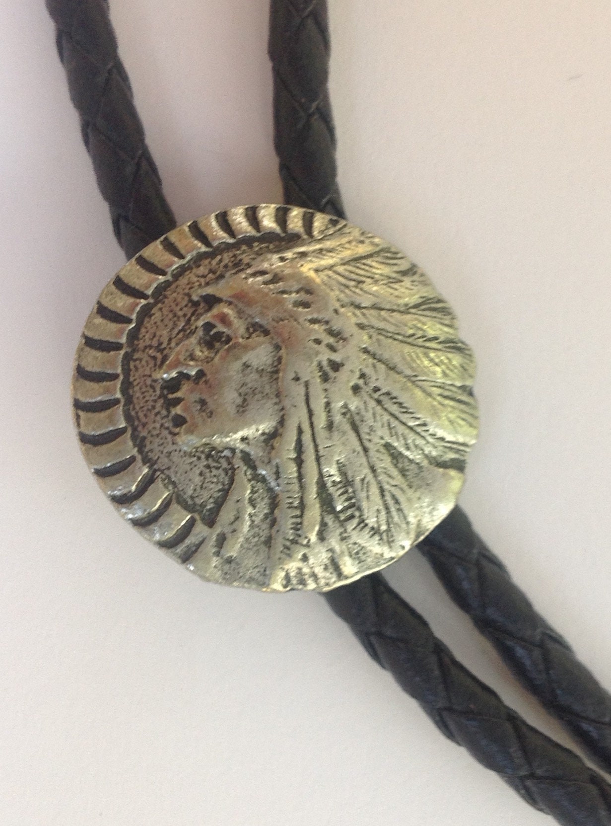 Bolo Tie Vintage Western Bootlace Cowboy Tie Bolo Tie - Etsy UK