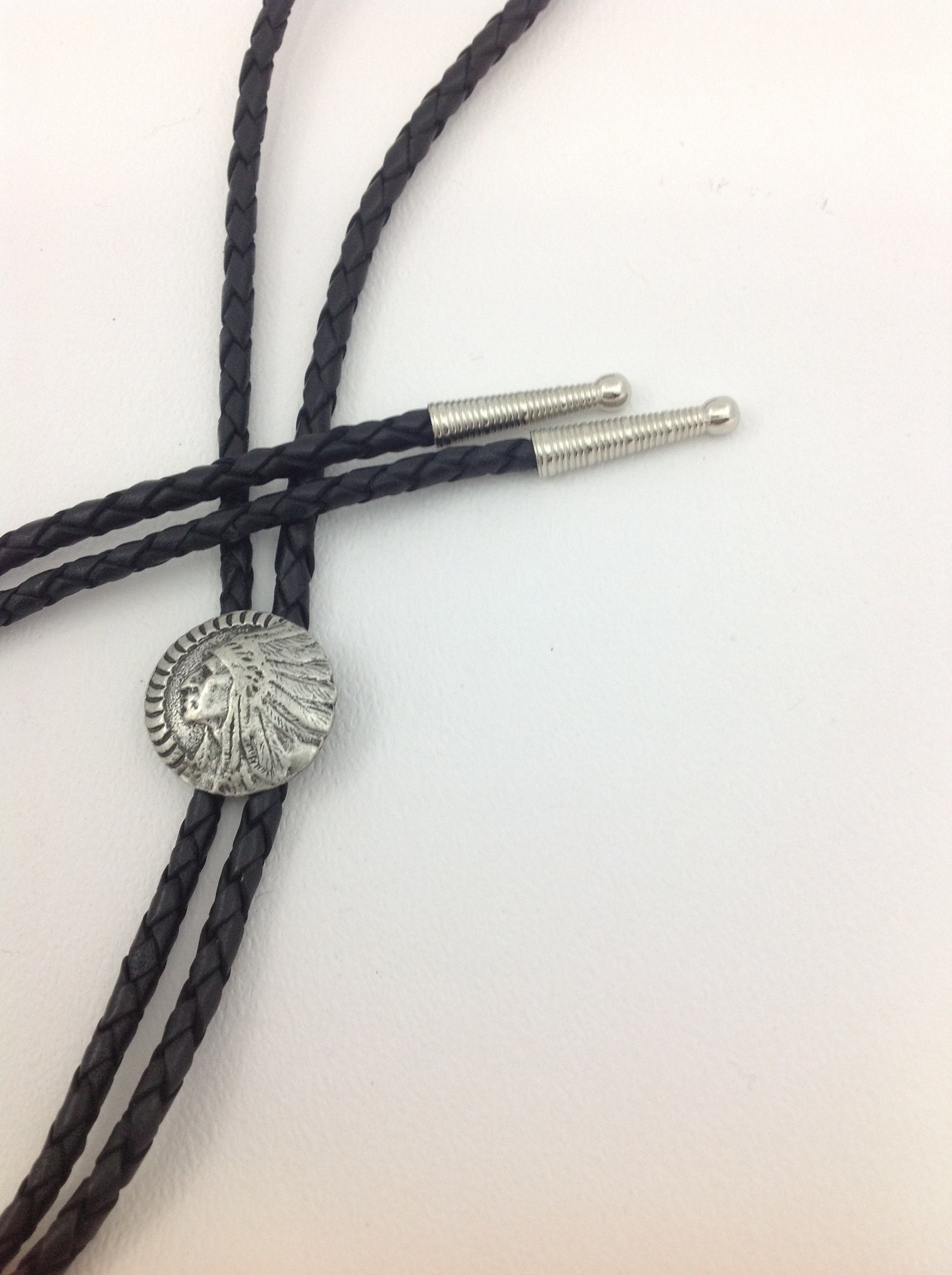 Bolo Tie Vintage Western Bootlace Cowboy Tie Bolo Tie - Etsy UK