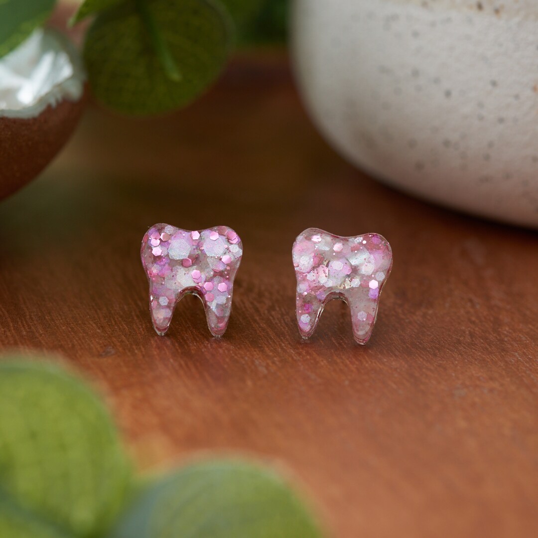 BALLET SLIPPERS | Tooth Earrings | Single Set | Dental Hygienist ...