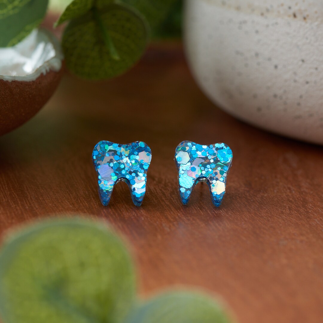 OCEAN | Tooth Earrings | Single Set | Dental Hygienist, Dental ...