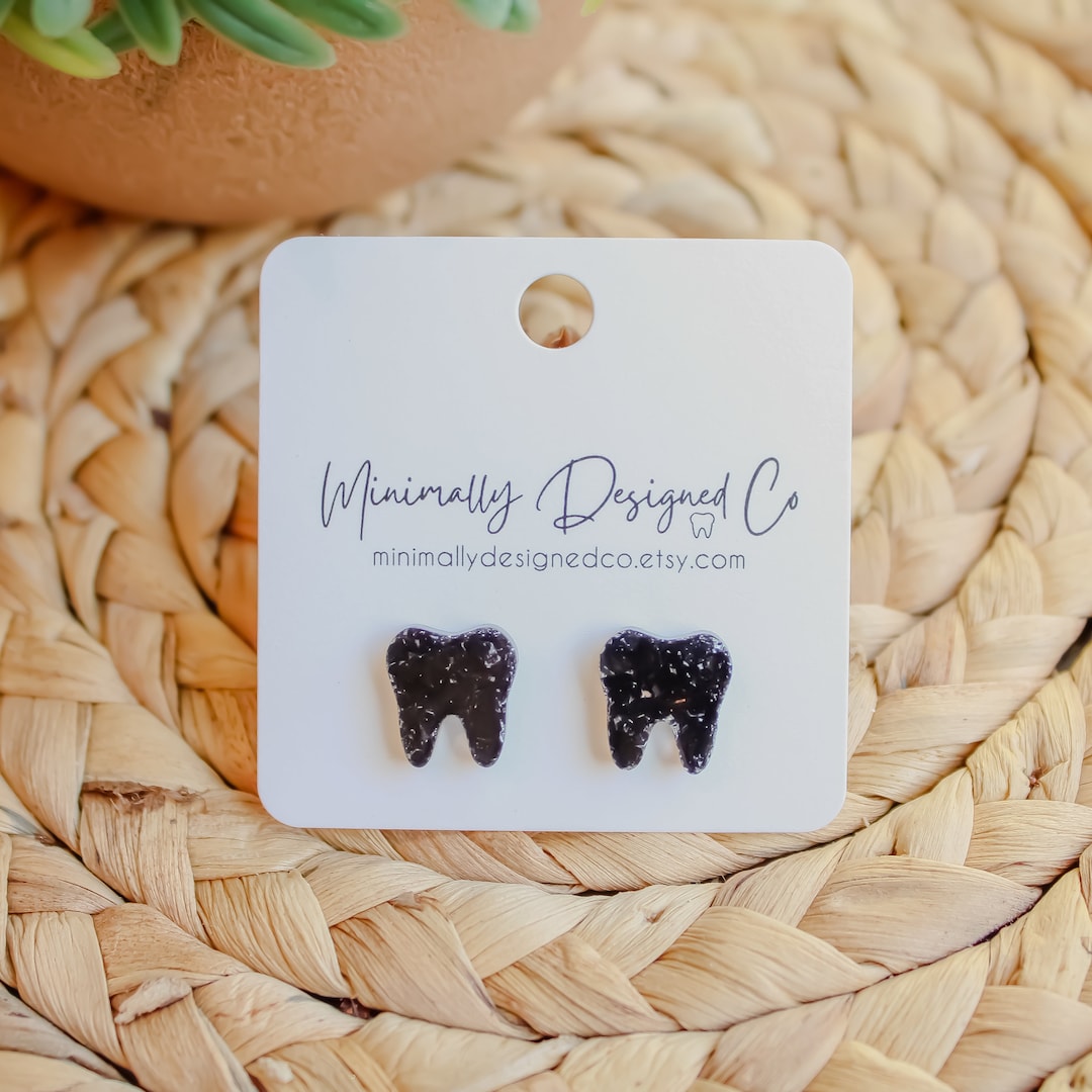 NIGHTMARE Tooth Earrings Single Set Dental Hygienist, Dental Assistant ...