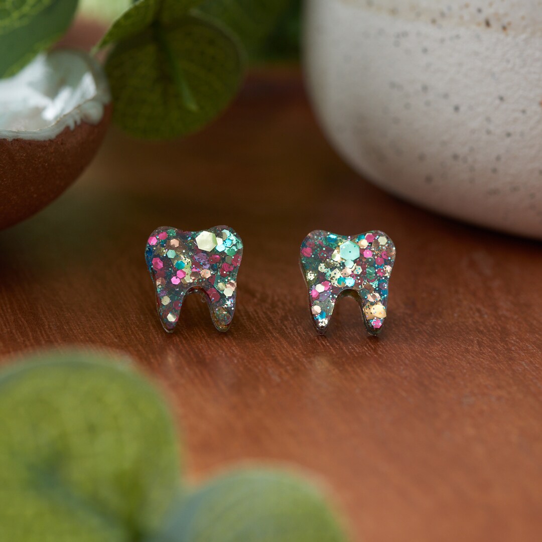 EXTRA FUN | Tooth Earrings | Single Set | Dental Hygienist, Dental ...