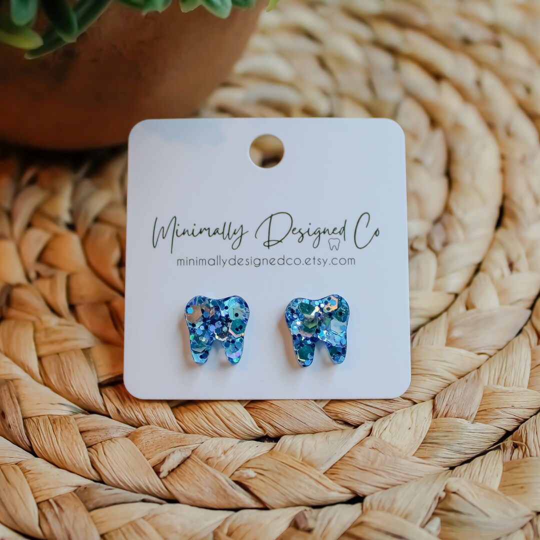 OCEAN Tooth Earrings Single Set Dental Hygienist, Dental Assistant ...