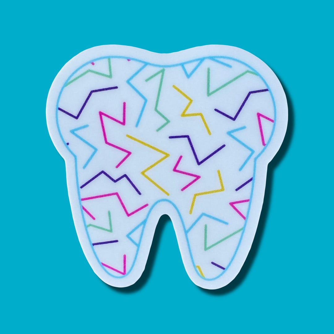 90’s CARPET | Tooth Sticker | Water Resistant | Glossy | Dental ...
