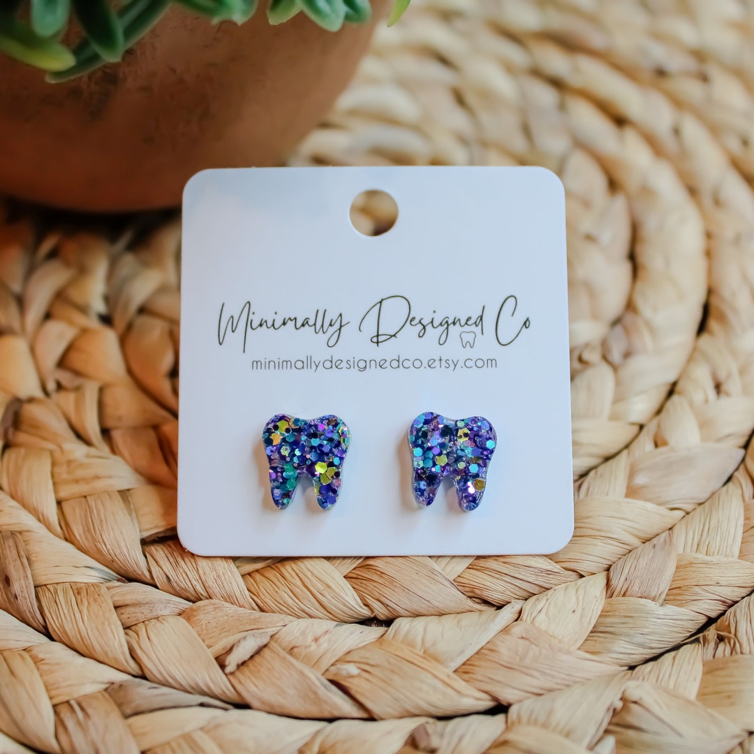 MERMAID Tooth Earrings Single Set Dental Hygienist, Dental Assistant ...