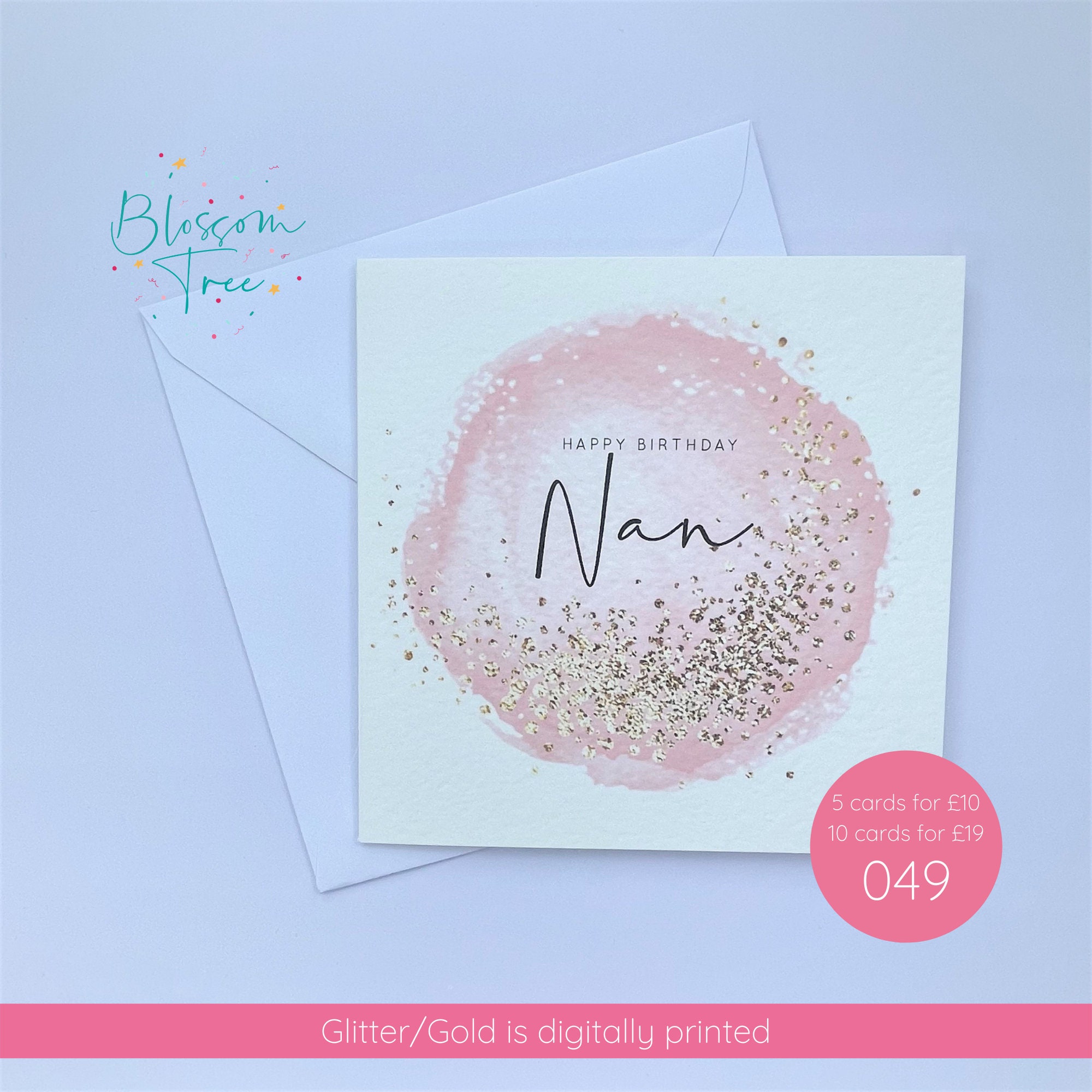 Happy Birthday Nan Card Nan Birthday Card Card for Nan - Etsy Singapore