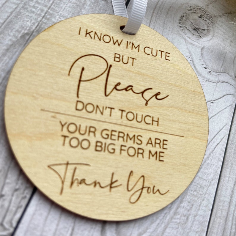 Your Germs Are Too Big for Me Baby Hanging Sign Baby Pram or - Etsy