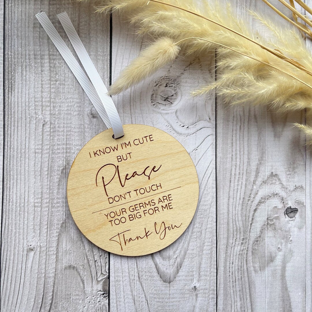 Your Germs Are Too Big for Me Baby Hanging Sign Baby Pram or Car Seat ...