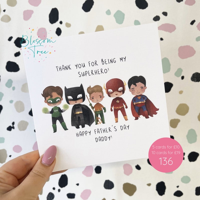 Superhero Cards - Etsy