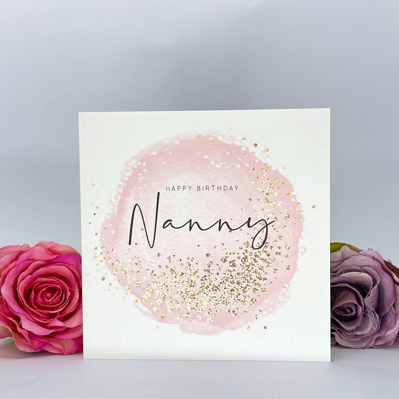 Happy Birthday Nanny Card Nanny Birthday Card Card for | Etsy UK