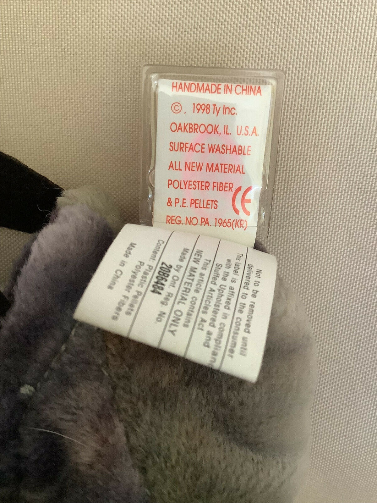 TY Batty Iconic Initial Issue New Dual Tush Tags Mwmt More INVESTMENT ...