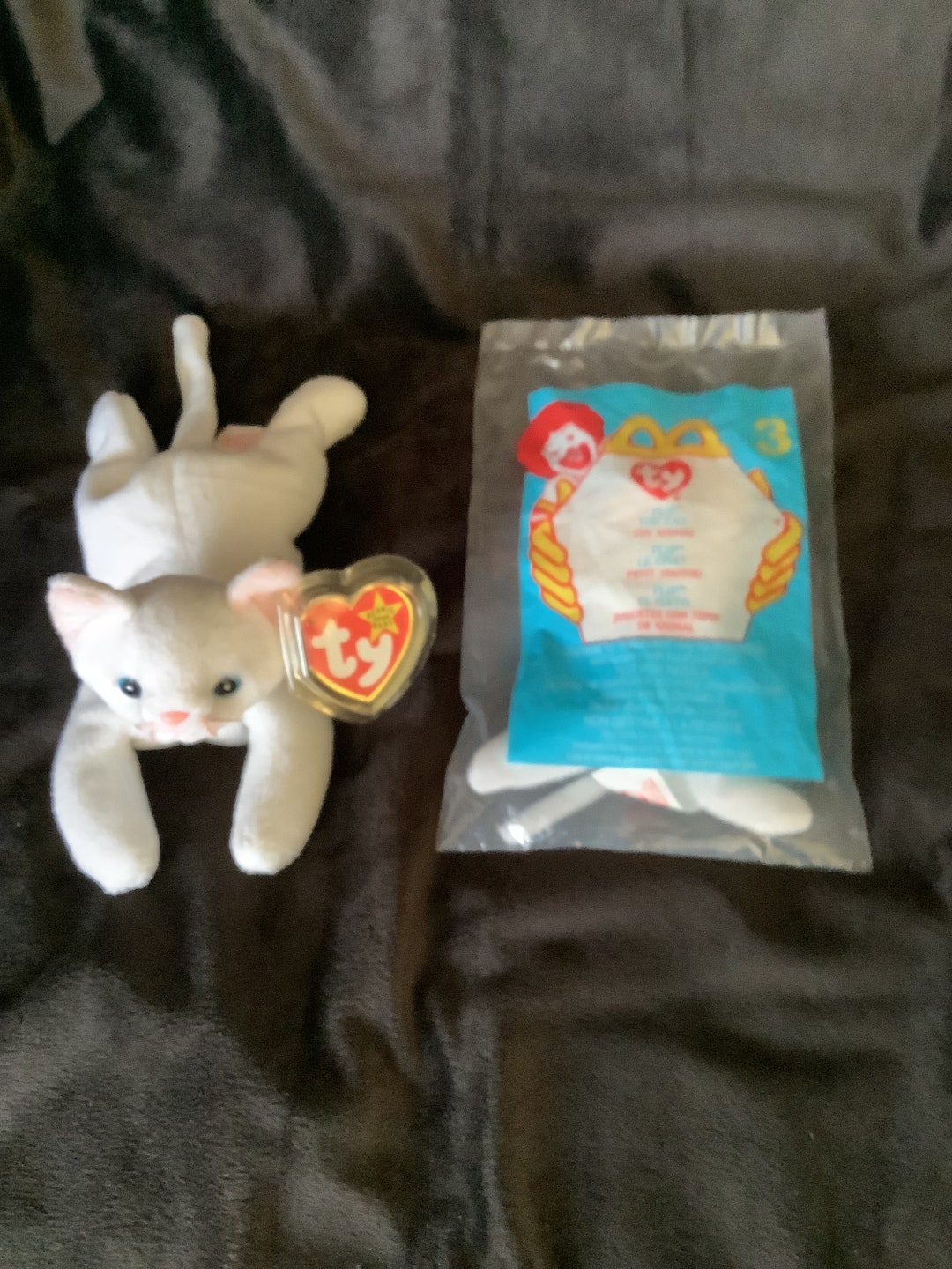 TY Flip/ Jr All White Set Ultra Rare "keeper" Distinctive Oddities ...